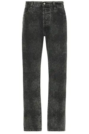 Aries Lasered Croc Lilly Jeans
