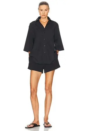 Wardrobe.NYC Short Sleeve Shirt - Black