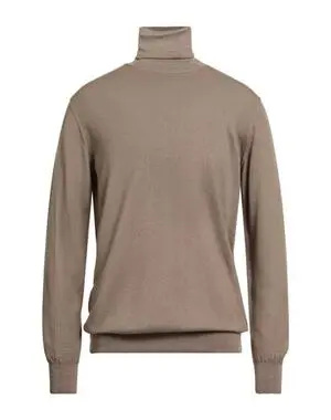 Liu Jo Virgin Wool Turtleneck Sweater - Camel