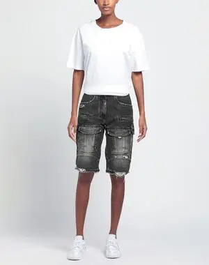 Givenchy Distressed Denim Cargo Shorts