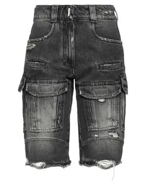 Givenchy Distressed Denim Cargo Shorts