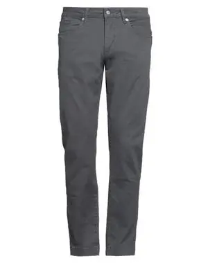 HAMAKI-HO Tapered Leg Twill Casual Pants - Grey