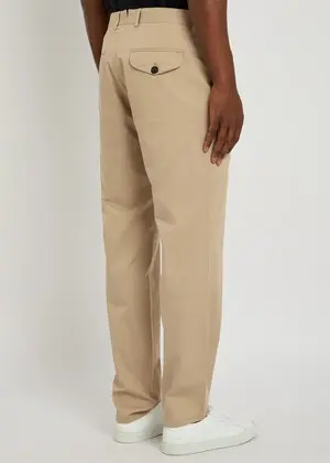 Oliver Peoples Fishtail Tapered Cotton Trousers