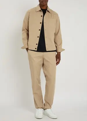 Oliver Peoples Fishtail Tapered Cotton Trousers
