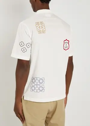 Universal Works Minari Embroidered Cotton-poplin Shirt
