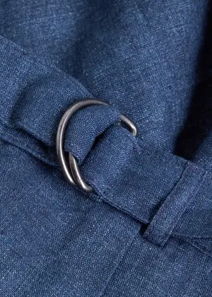 Oliver Peoples Belted Linen Trousers