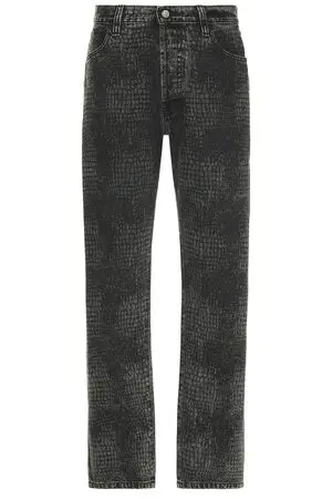 Aries Lasered Croc Lilly Jeans