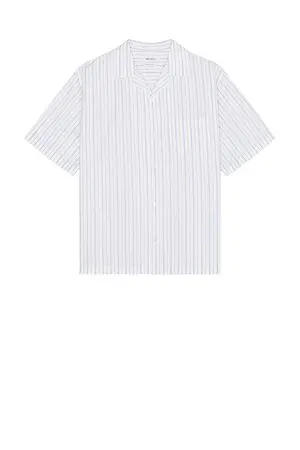 Alexander McQueen Square Pinestripe Shirt In White