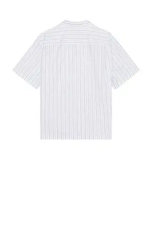 Alexander McQueen Square Pinestripe Shirt In White