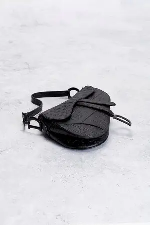 Dior Embossed Saddle Bag