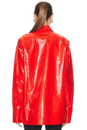 JIL SANDER Tie Shirt - Paprika
