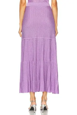 Adam Lippes Long Skirt In Lavender - Ultraviolet