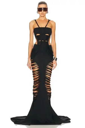 Rick Owens Tanja Long Strapless Top