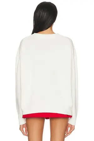 Staud Giada Pullover Sweater - Roma Ivory