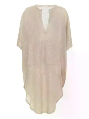 Brunello Cucinelli Metallic-threading Tunic