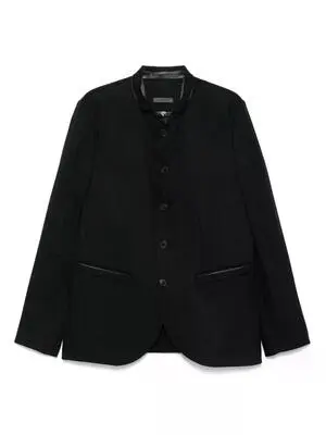 John Varvatos Leather Blazer