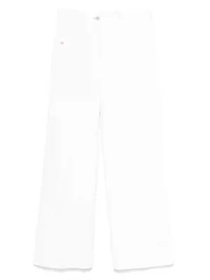 Victoria Beckham Logo-tag Jeans - White