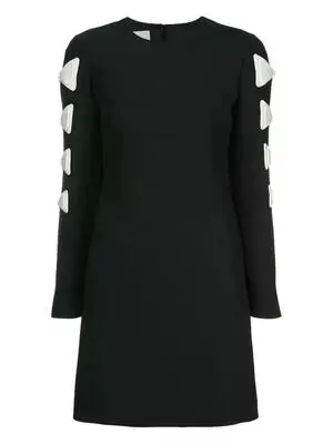 Valentino Garavani Bow-detailed Mini Dress - Black