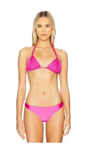 PQ Isla Triangle Bikini Top - Cosmo Pink
