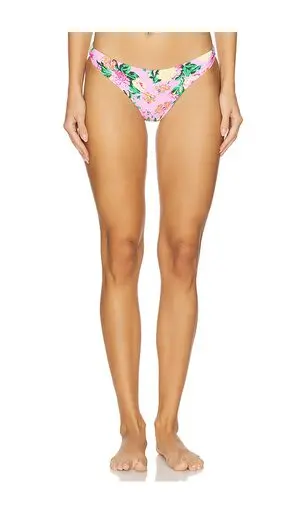 PQ Basic Ruched Bikini Bottom - Dahlia