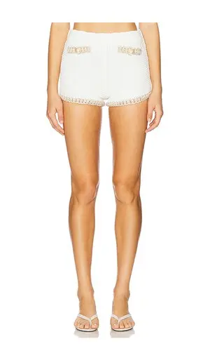 Retrofete Raw Edge Hem Shorts For Women