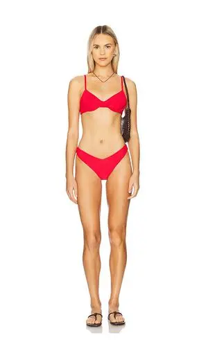 Beach Riot Camilla Bikini Top - Red