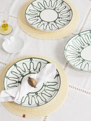 Themis Z Kyma Painted Porcelain Dinner Plate