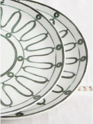 Themis Z Kyma Painted Porcelain Dinner Plate