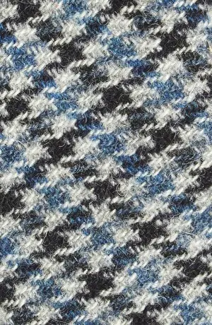 W.R.K Houndstooth Wool Neck Tie - Grey