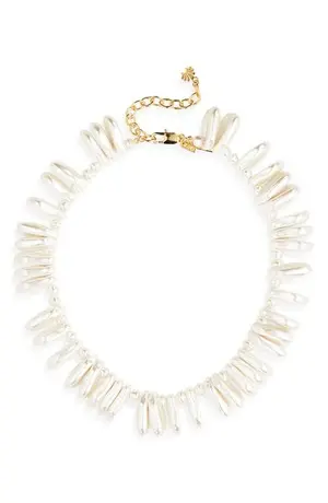 Lele Sadoughi Corfu Faux Necklace - Pearl