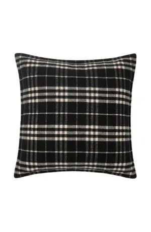 Burberry Check Wool Cashmere Cushion - Black/calico