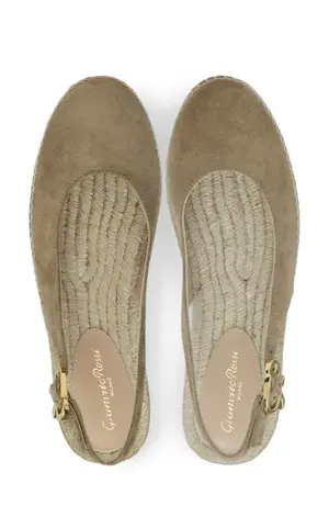 GIANVITO ROSSI Paz Buckled Espadrille Flats - Brown