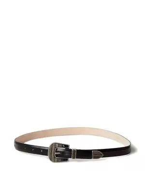 DEHANCHE Leather Belt - Black