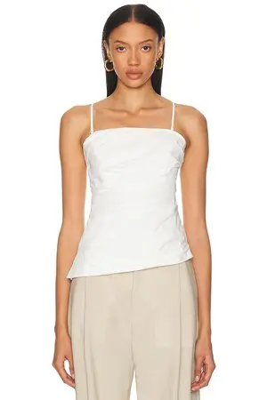 Jonathan Simkhai Emerson Ruched Bustier Top