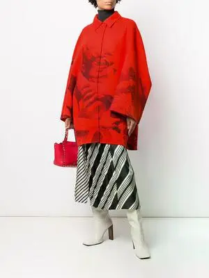 Valentino Garavani Lovers Print Oversized Coat