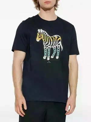 Paul Smith Zebra-print T-shirt - Blue