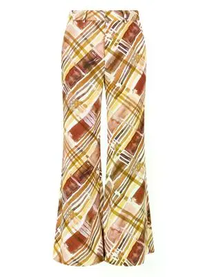 Rosie Assoulin Abstract-print Trousers