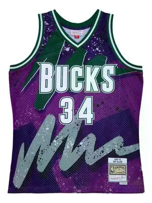 Mitchell & Ness Ray Allen Nba Milwaukee Bucks 2000 Hyper Hoops Swingman Tank Top - Purple
