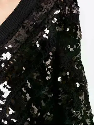 Valentino Garavani Sequin-embellished V-neck Jumper