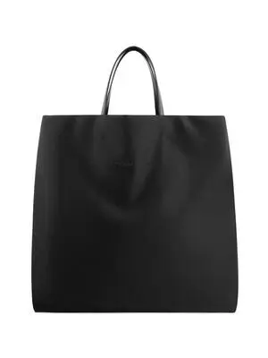 Carven Matte-satin Tote Bag - Black