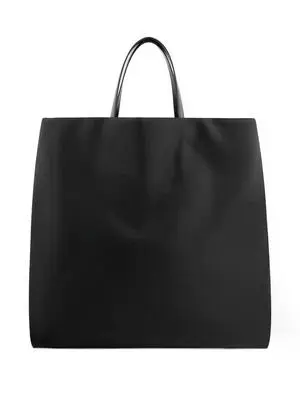 Carven Matte-satin Tote Bag - Black