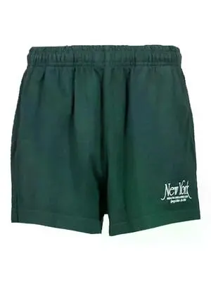 SPORTY & RICH Logo-embroidered Shorts