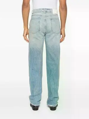 COLE BUXTON Distressed Straight-leg Jeans