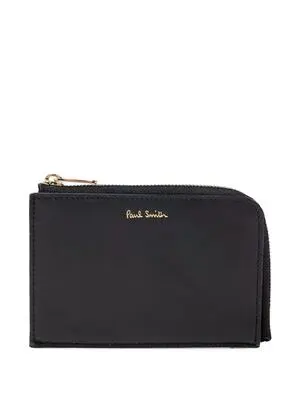 Paul Smith Signature Stripe Zip-around Leather Wallet - Black