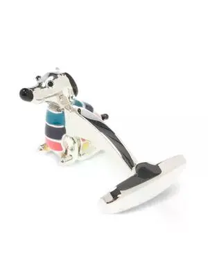 Paul Smith Stripe Jumper Dog Cufflinks