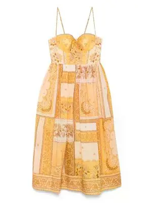 Zimmermann Lucky Corset Midi Dress