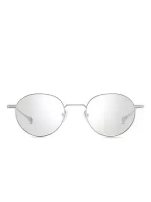 Dita Lancier Round-frame Glasses - Silver