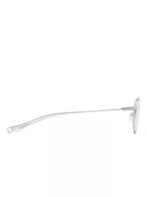 Dita Lancier Round-frame Glasses - Silver