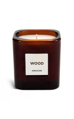 Assouline Library Candle: Wood