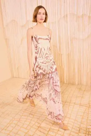 Ulla Johnson Marisol Drop Waist Gown - Moonstone